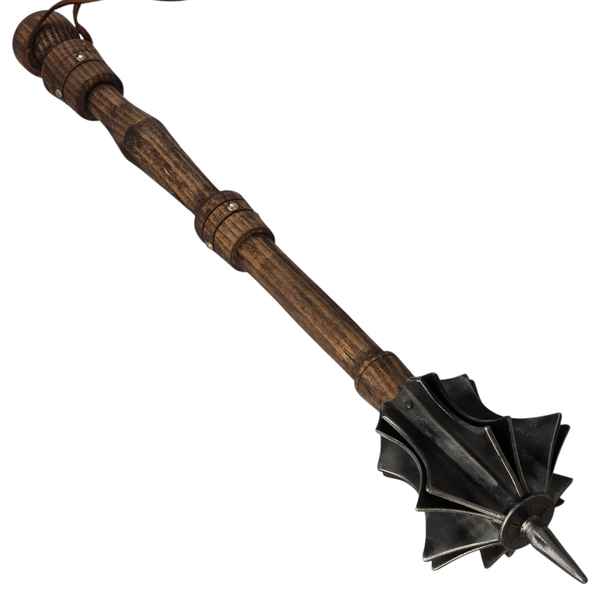 EUROPEAN MACE with wooden handle, replica Wulflund
