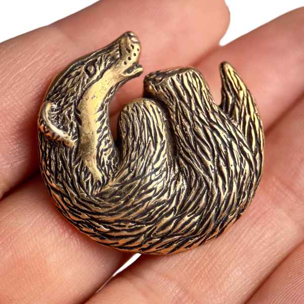BADGER, pendant, bronze Wulflund