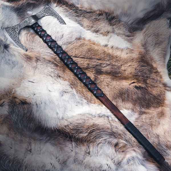 MJOLLNIR etched Thor's Hammer - Axe Wulflund