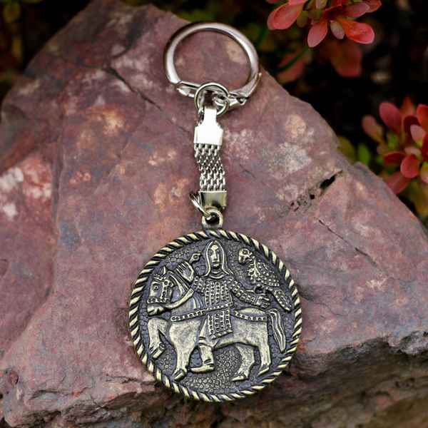 MEDIEVAL FALCONER Moravia Magna zinc Keychain Drakkaria Metal keychains ...