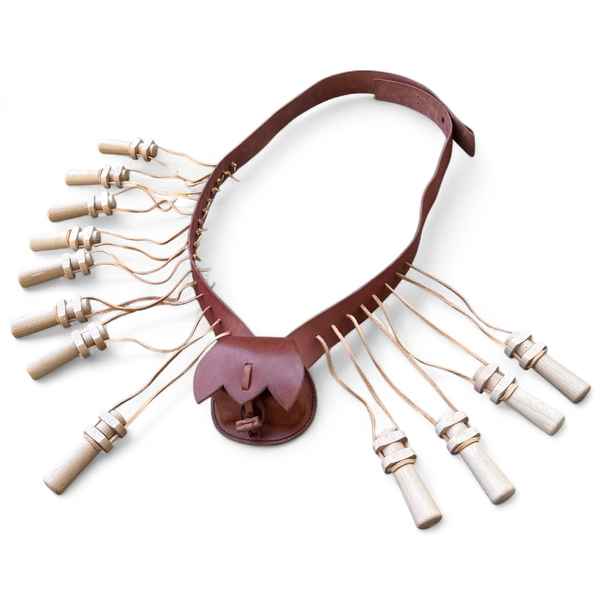 Bandolier with apostles, 17th century, replica Wulflund