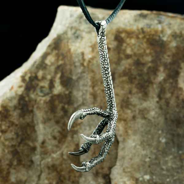 Bird Claw, Talon Pendant, tin Design-M dragon fantasy amulets amulets ...