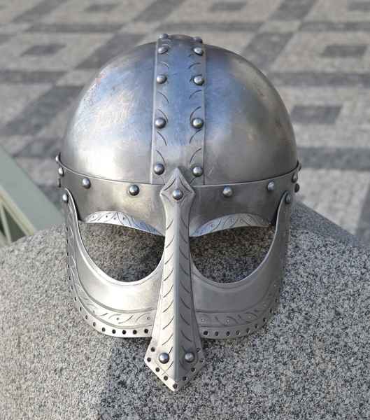EINAR VIKING HELMET, decorated face mask 1.5mm Wulflund