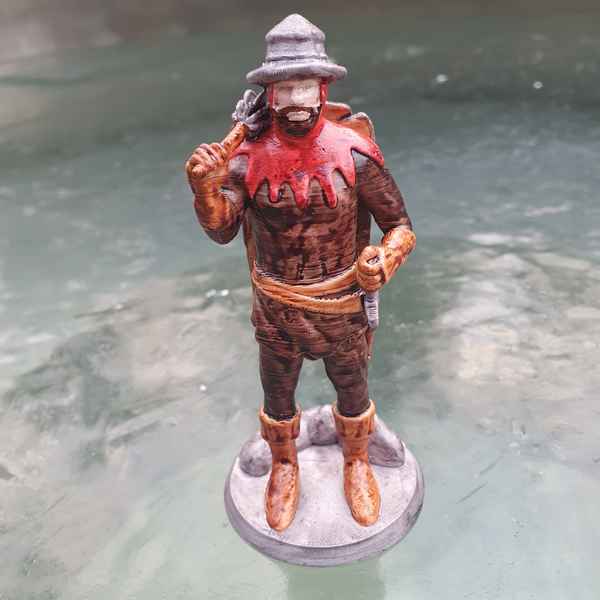 Hussite with mace - bust, miniature Wulflund