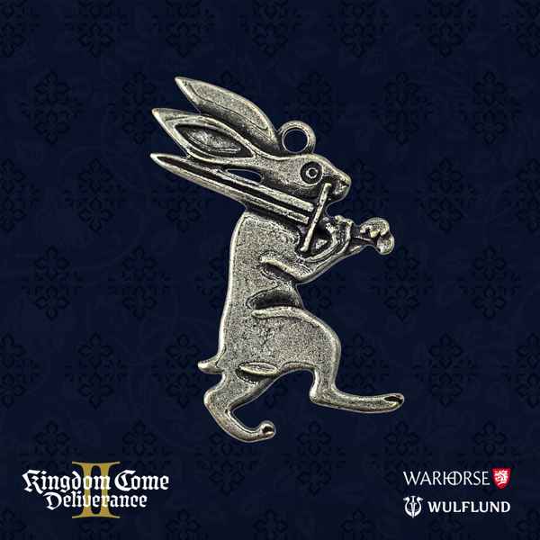 Hare, zinc alloy pendant, Kingdom Come: Deliverance II Wulflund