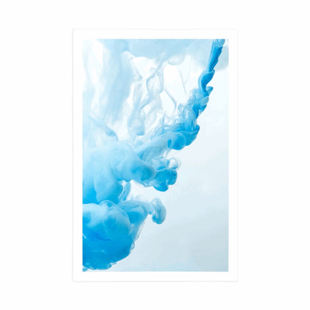 Plakat modro črnilo v vodi | Dovido.si