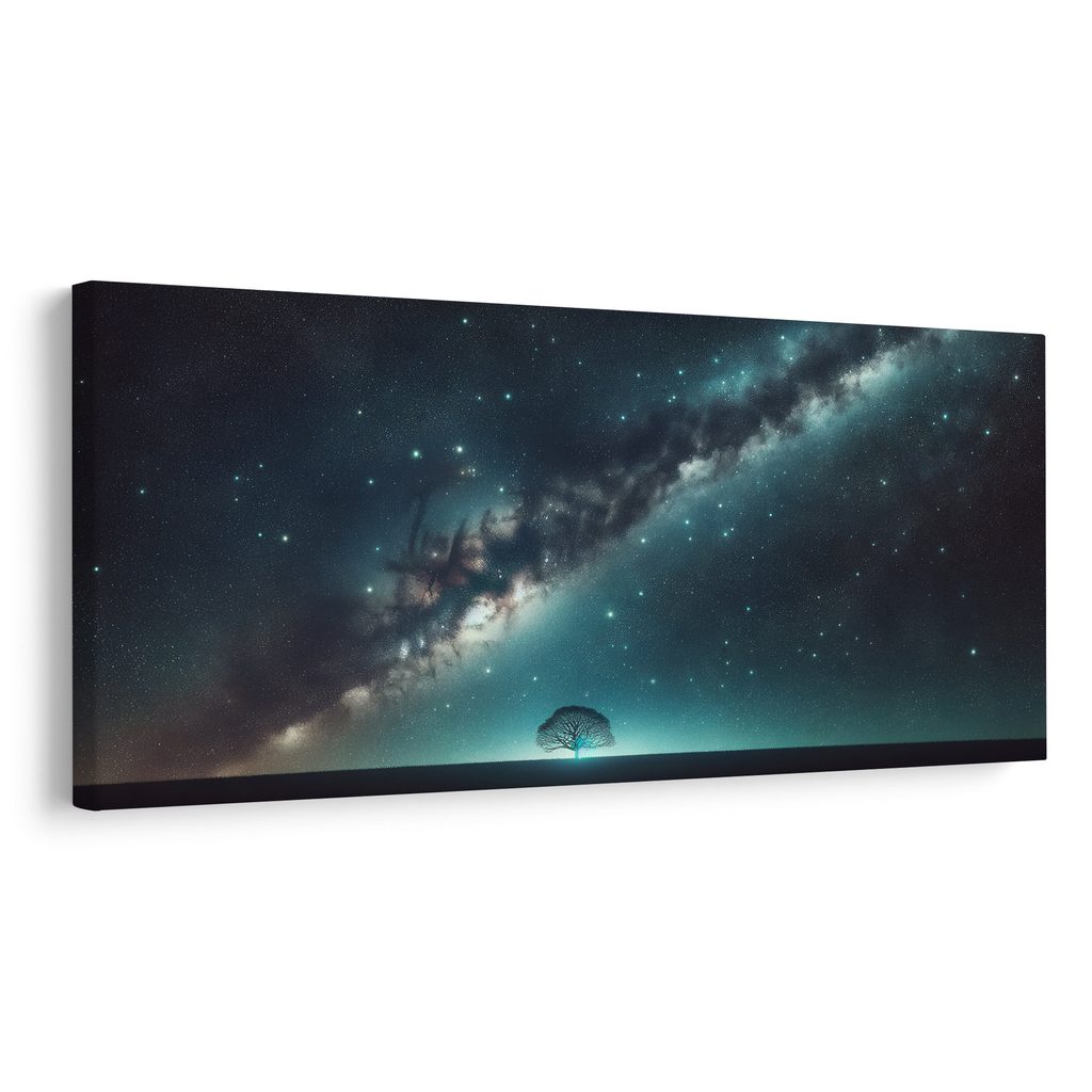 Slika usamljeno stablo života noću | Dovido.hr