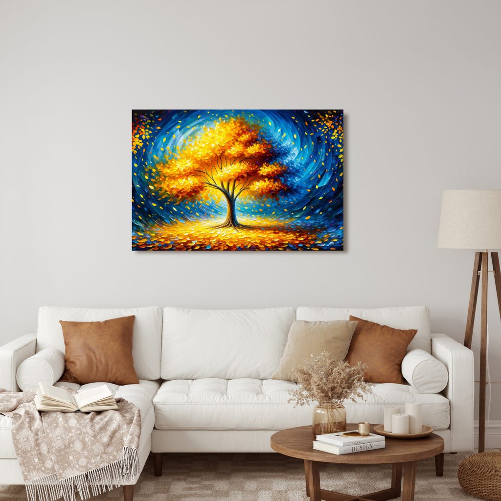 Slika sjajno stablo života noću | Dovido.hr