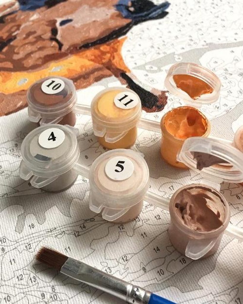 Bild Malen nach Zahlen mit religiösem Motiv | Dovido.de