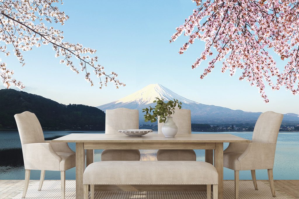 Wall mural lake view of Mount Fuji | Dovido.com