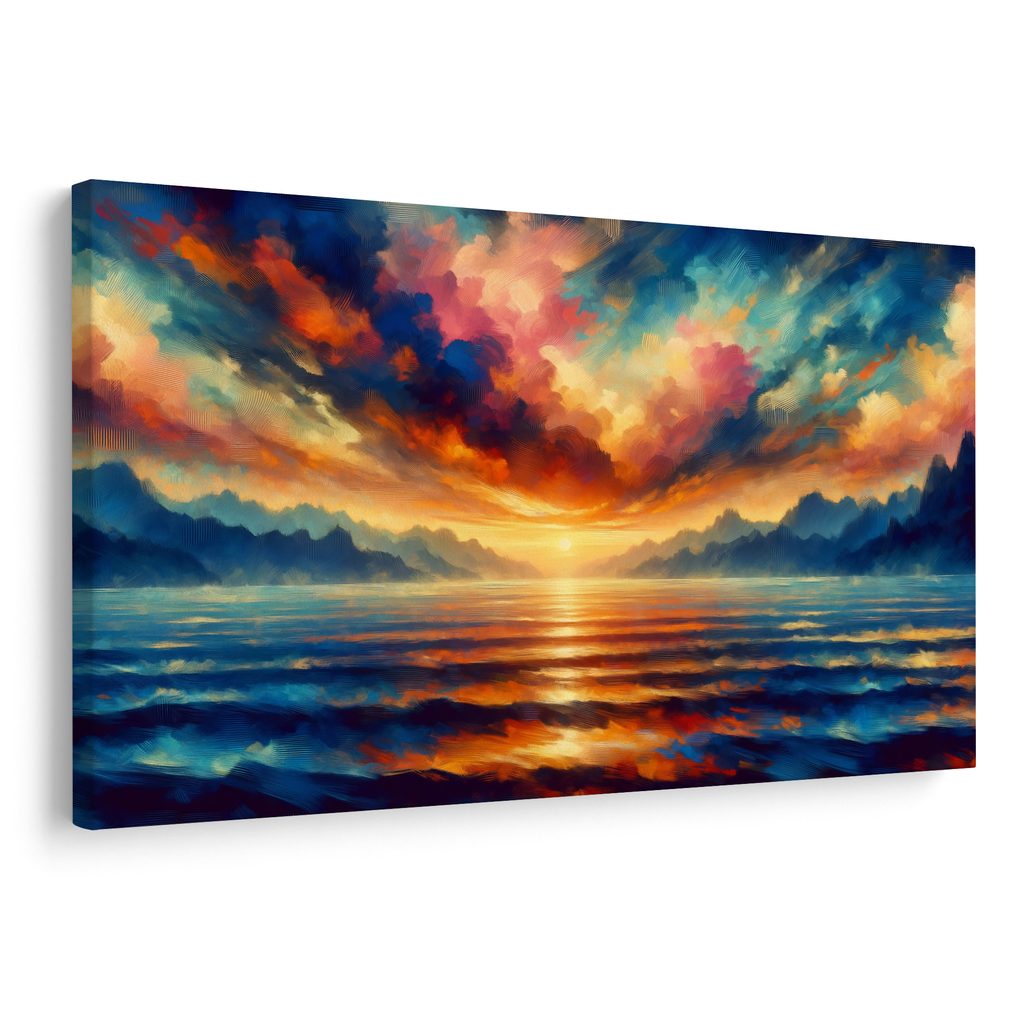 Obraz západ slunce nad oceánem | Dovido.cz