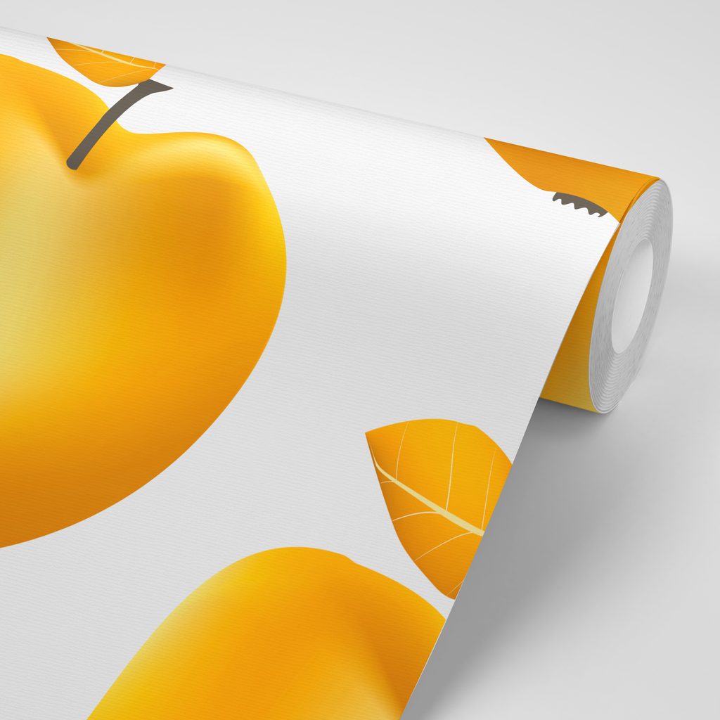 Samolepilna tapeta zlata jabolka | Dovido.si