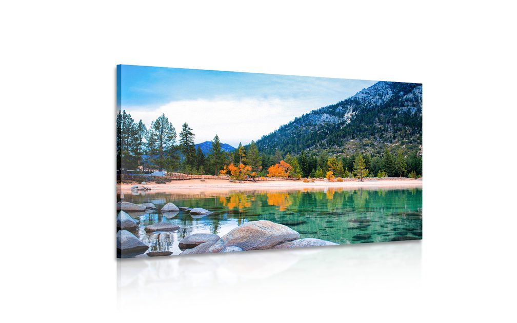 Wandbild See in wunderschöner Natur | Dovido.de