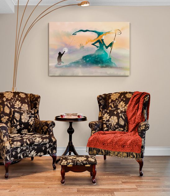 Slika narisana čarovnica | Dovido.si