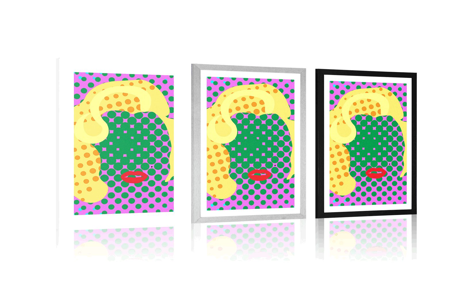 Poster with mount Marilyn Monroe in pop art style | Dovido.com