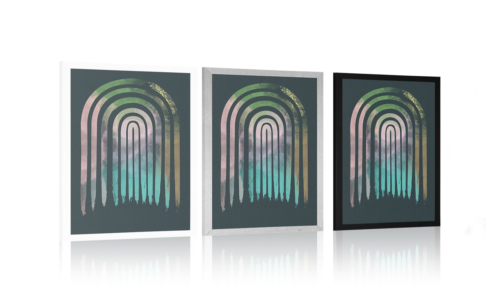 Poster curcubeu street art Mid-Century | Dovido.ro