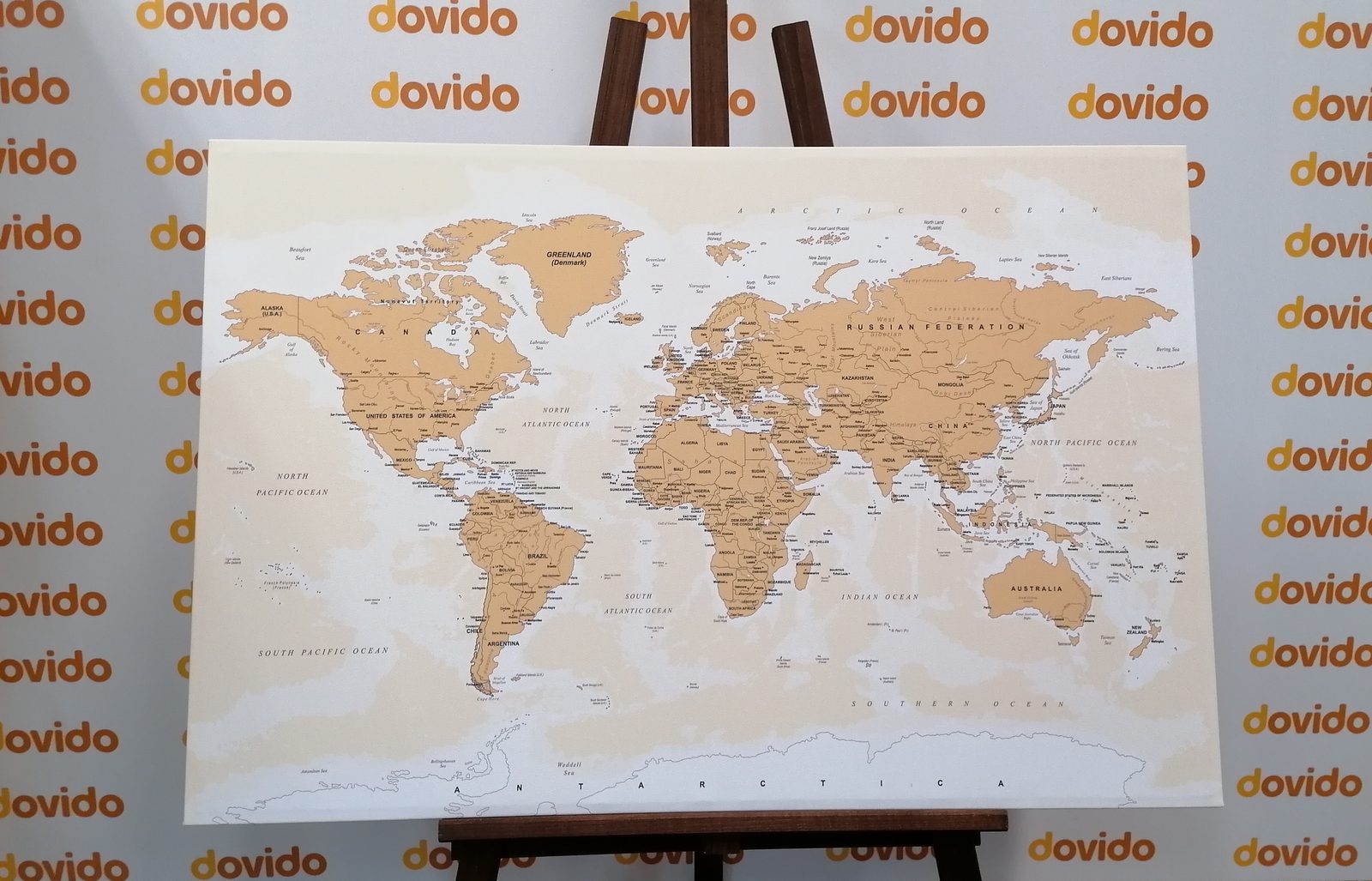 Obraz mapa sveta s vintage nádychom | Dovido.sk