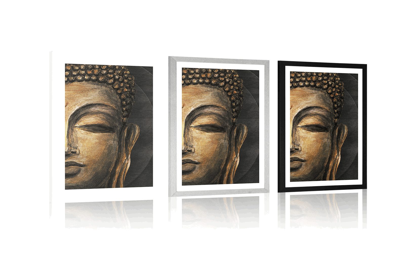 Poster with mount Buddha face | Dovido.com