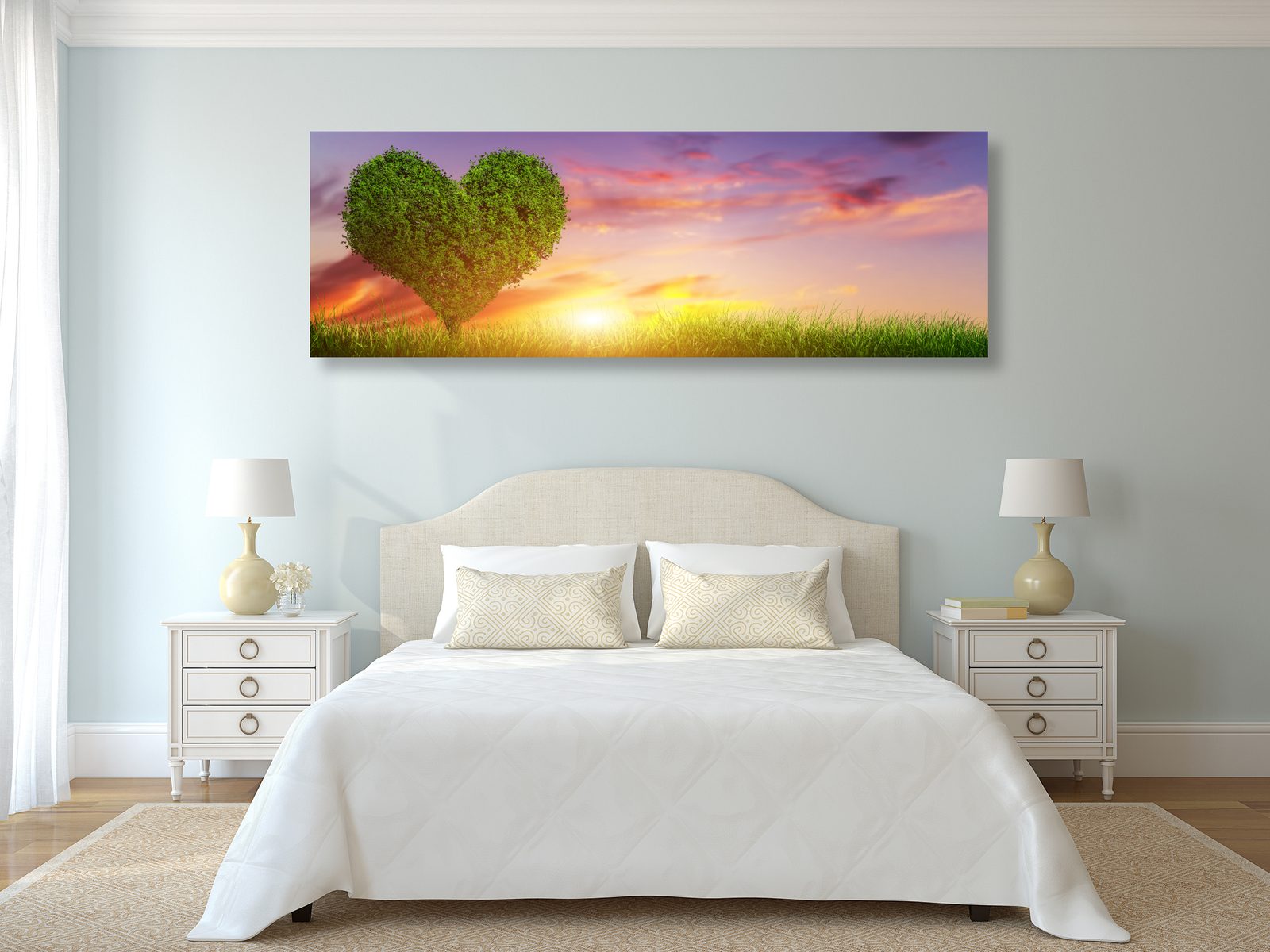 Obraz strom v tvare srdca na lúke | Dovido.sk