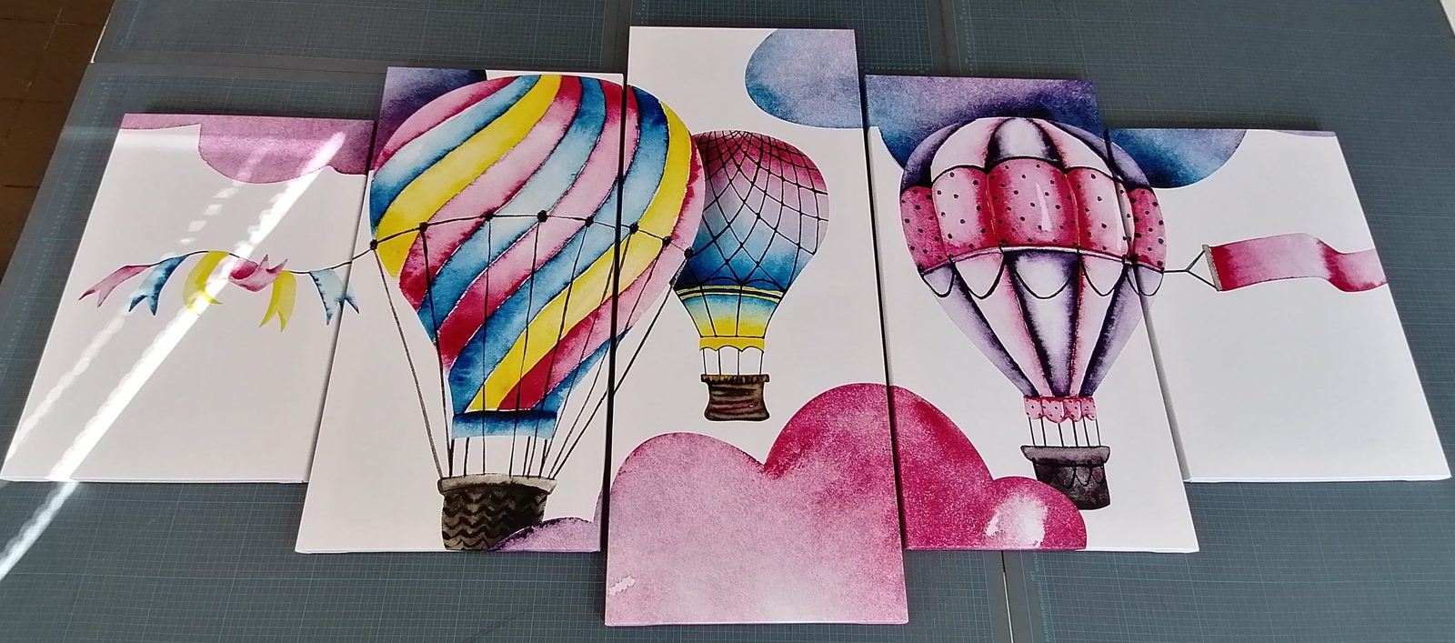 5-delna slika baloni v vetru | Dovido.si