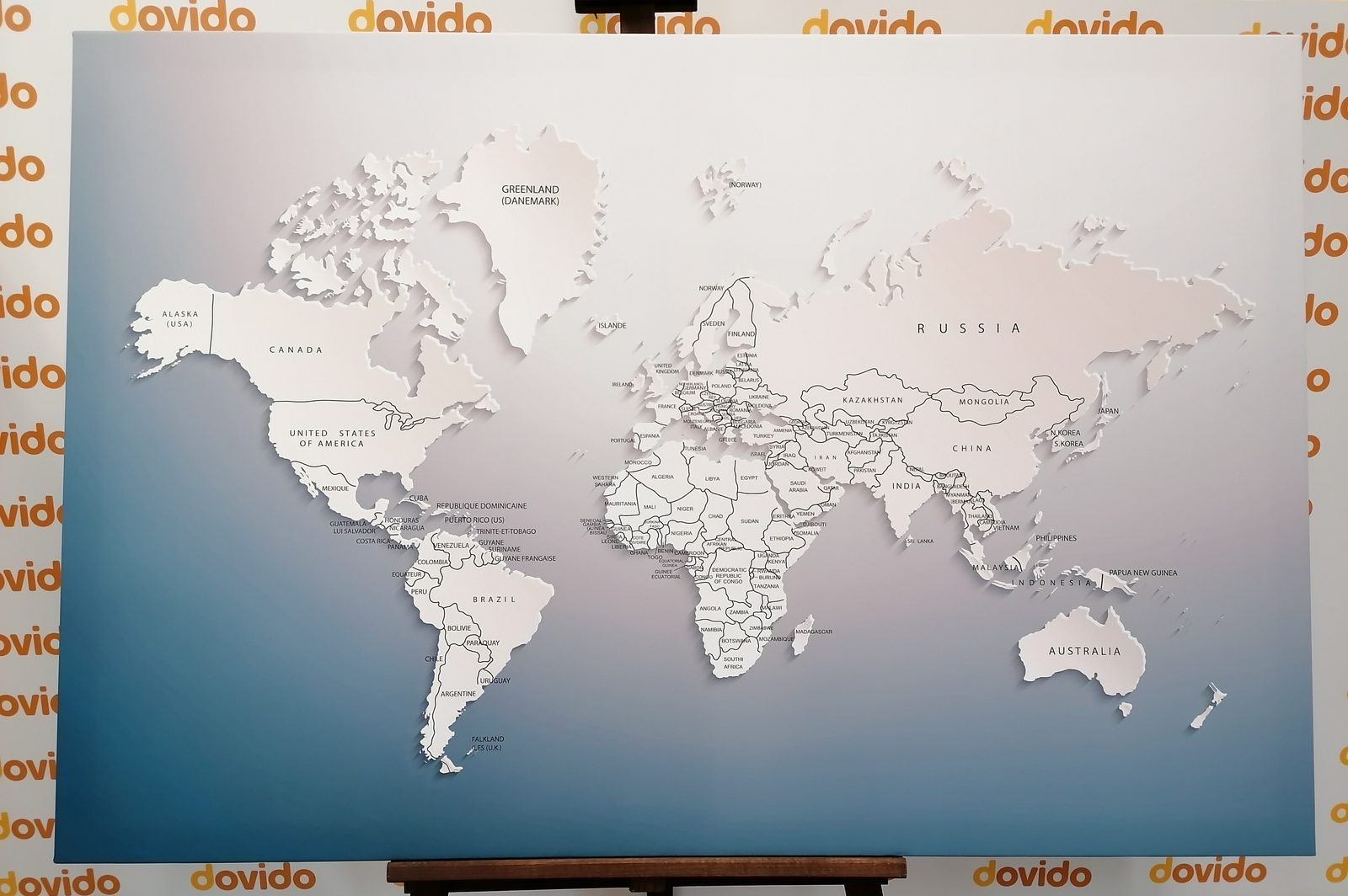 Obraz mapa sveta v originálnom prevedení | Dovido.sk