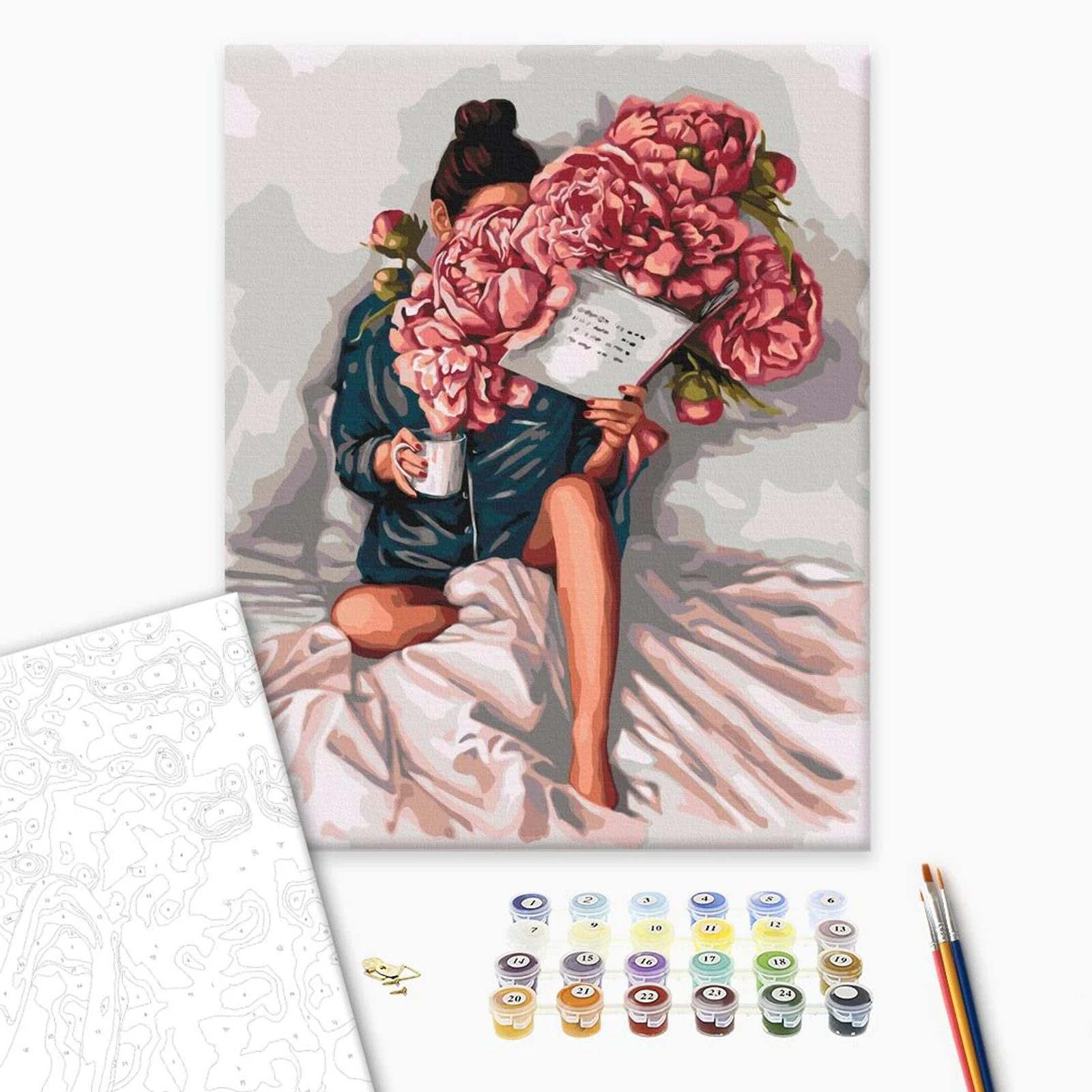 Malen nach Zahlen für Frauen, Grau | Dovido.de