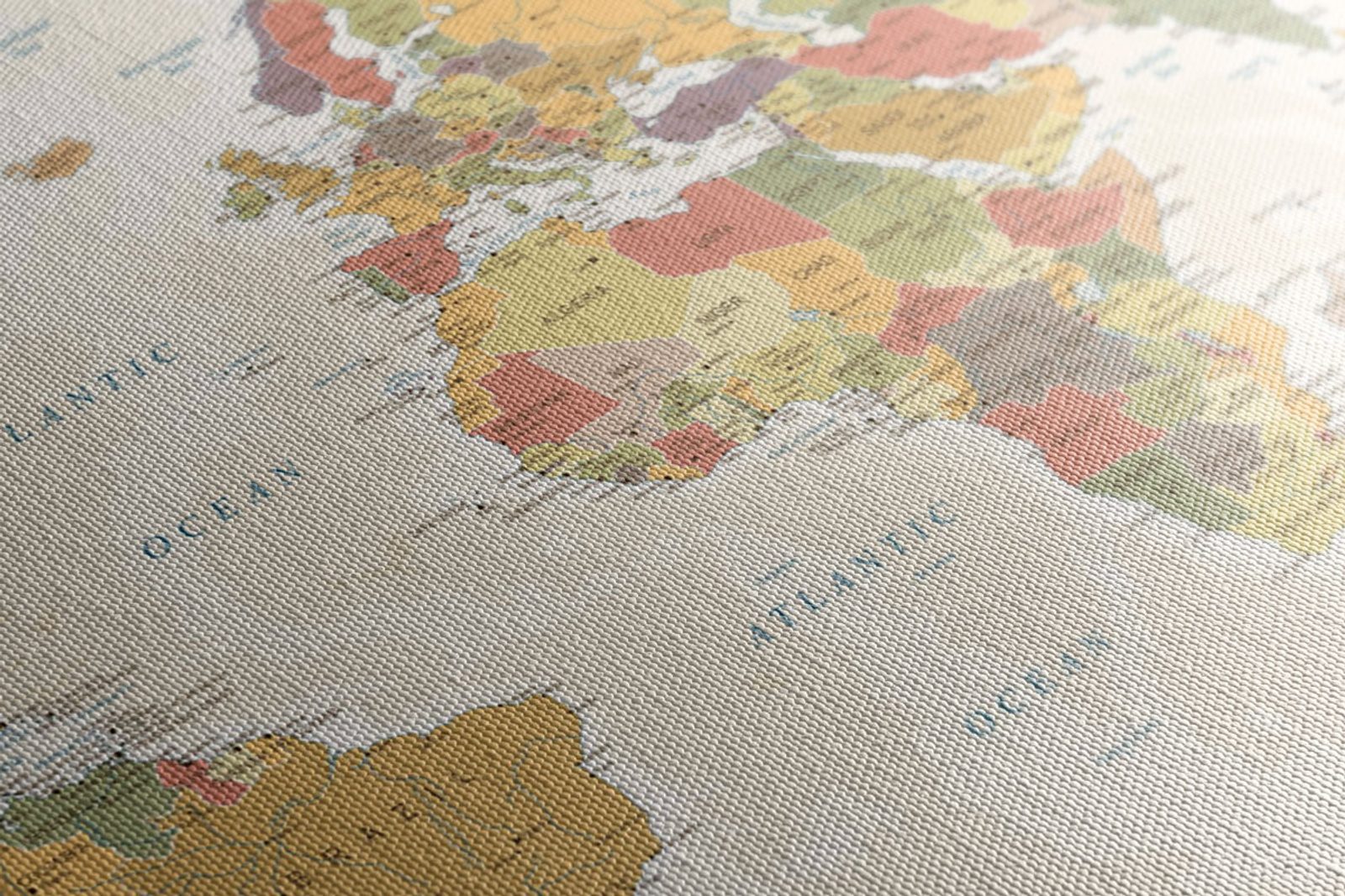 Obraz podrobná mapa světa | Dovido.cz