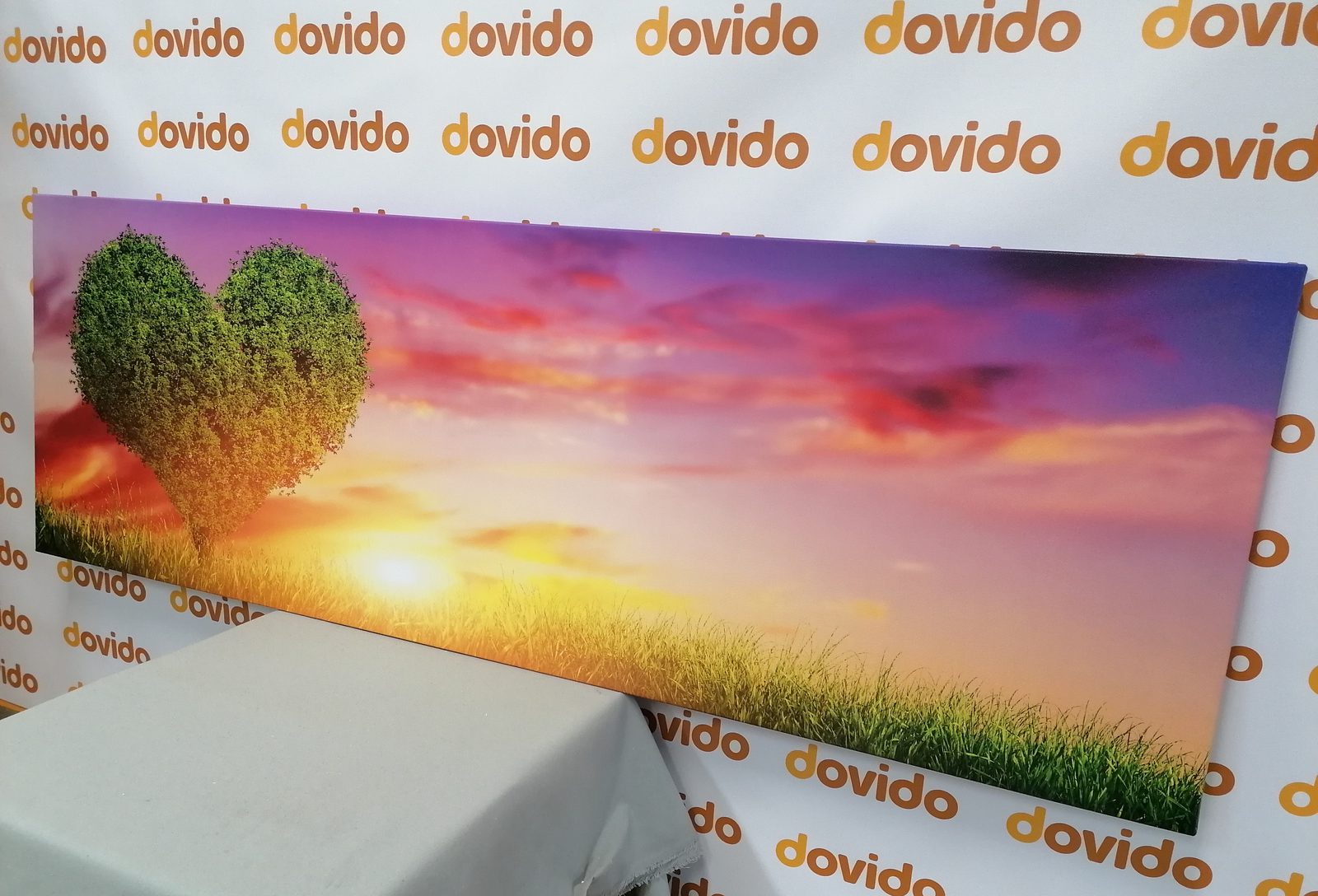 Obraz strom v tvare srdca na lúke | Dovido.sk