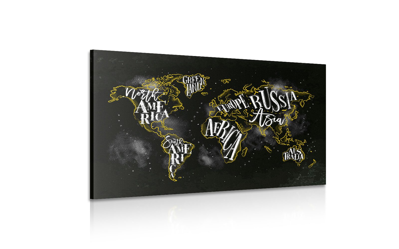 Canvas print trendy world map | Dovido.com