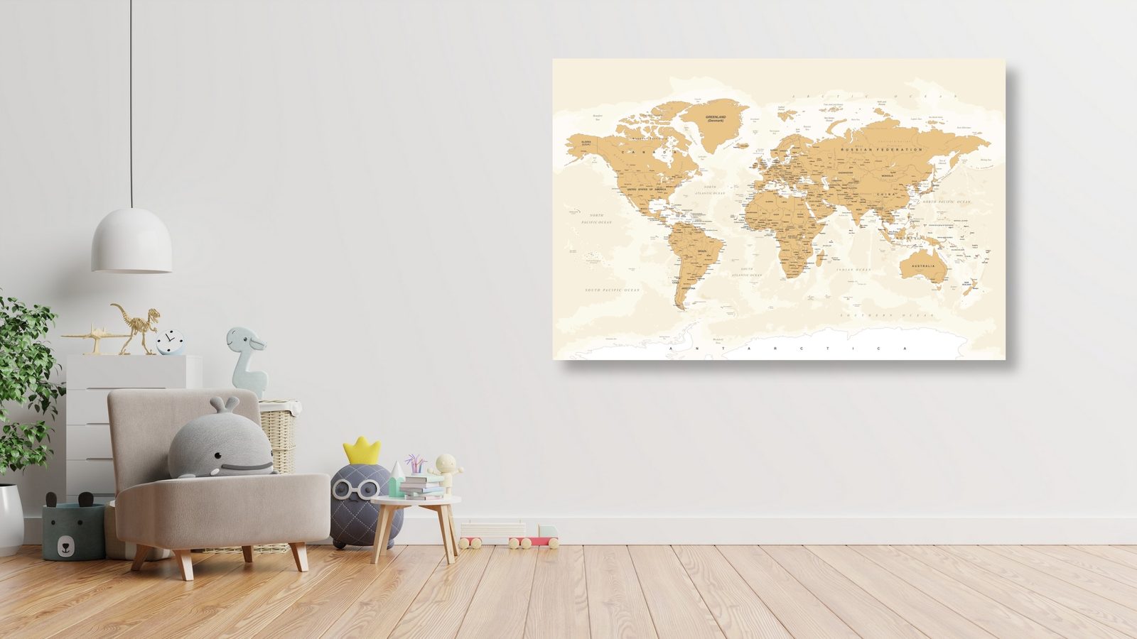 Obraz mapa sveta s vintage nádychom | Dovido.sk