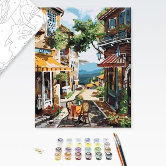 Malen nach Zahlen Städte, Braun | Dovido.de