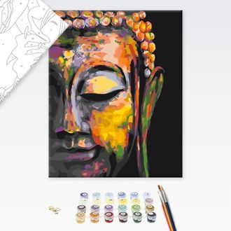 Malen nach Zahlen mit Feng-Shui-Motiv, Lila | Dovido.de