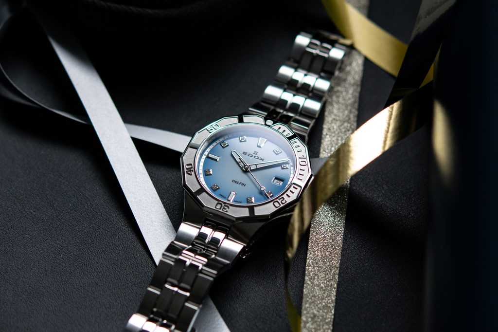 EDOX Sport Delfin Diver Date Lady 53020-3M-BUCND | Helveti.cz