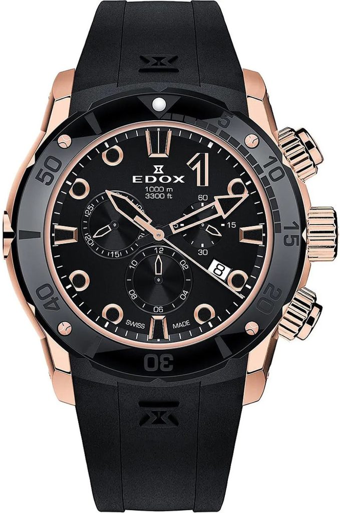 EDOX CO-1 Quartz Chronograph 10242-TINR-NIR | Helveti.eu