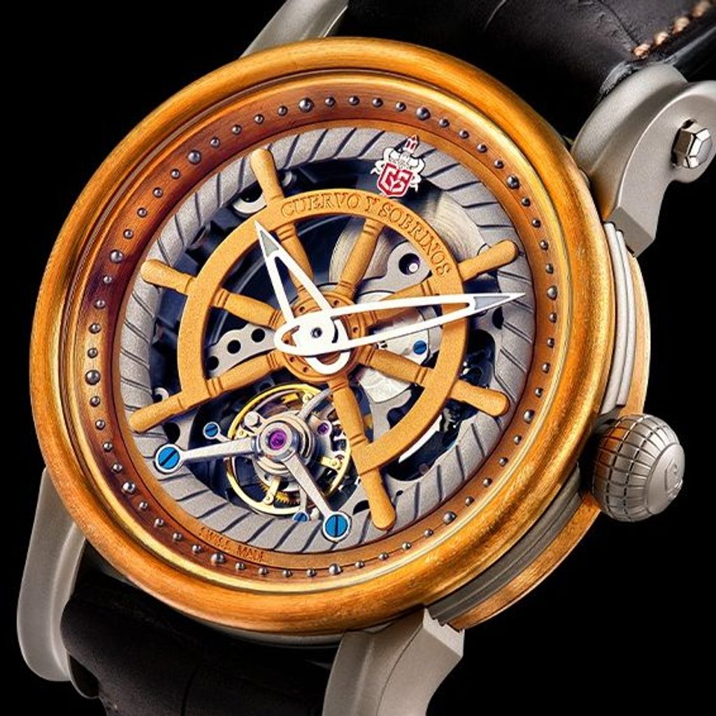 Cuervo y Sobrinos Pirata Tourbillon 3052.5NT | Helveti.cz