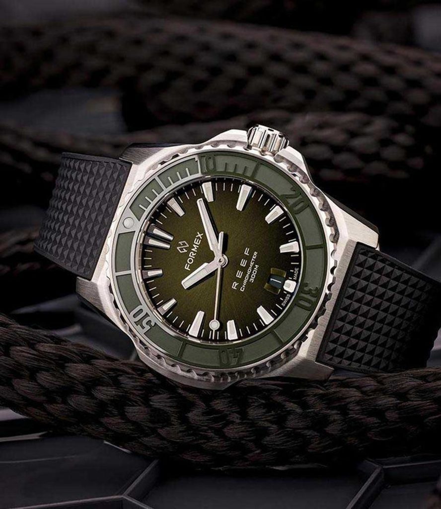 Formex Reef 42 Automatic Chronometer Green Dial | Helveti.eu