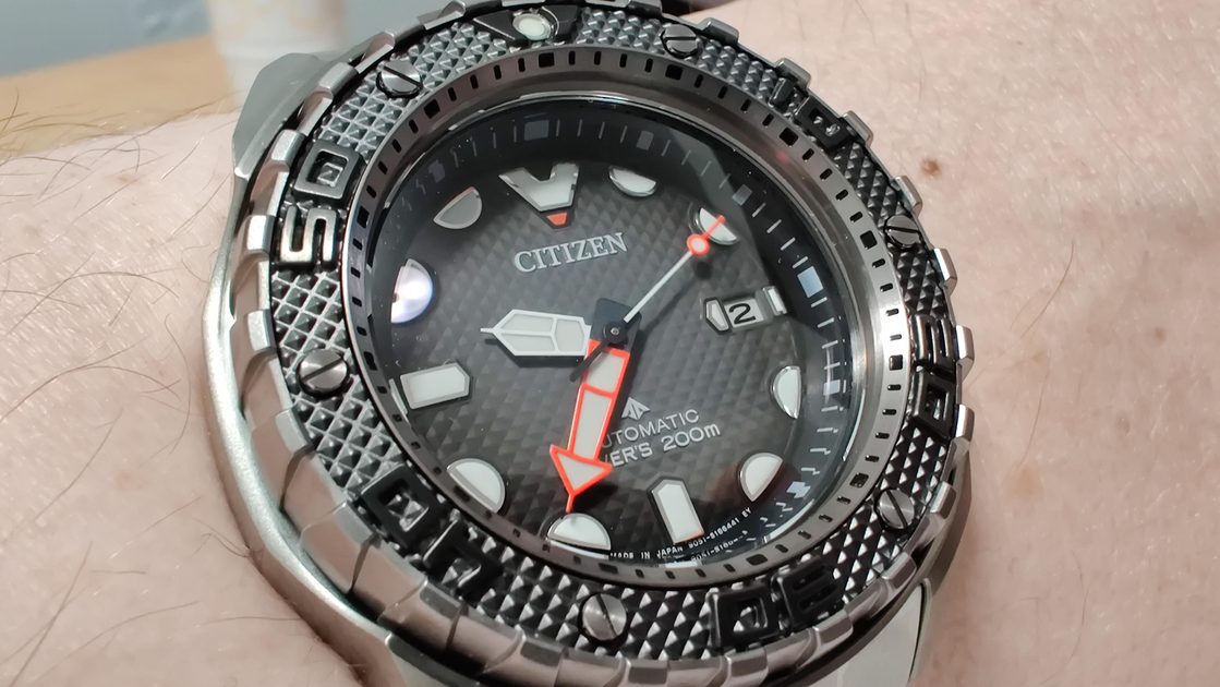 Citizen Promaster Marine Automatic Diver's Super Titanium NB6004-83E ...