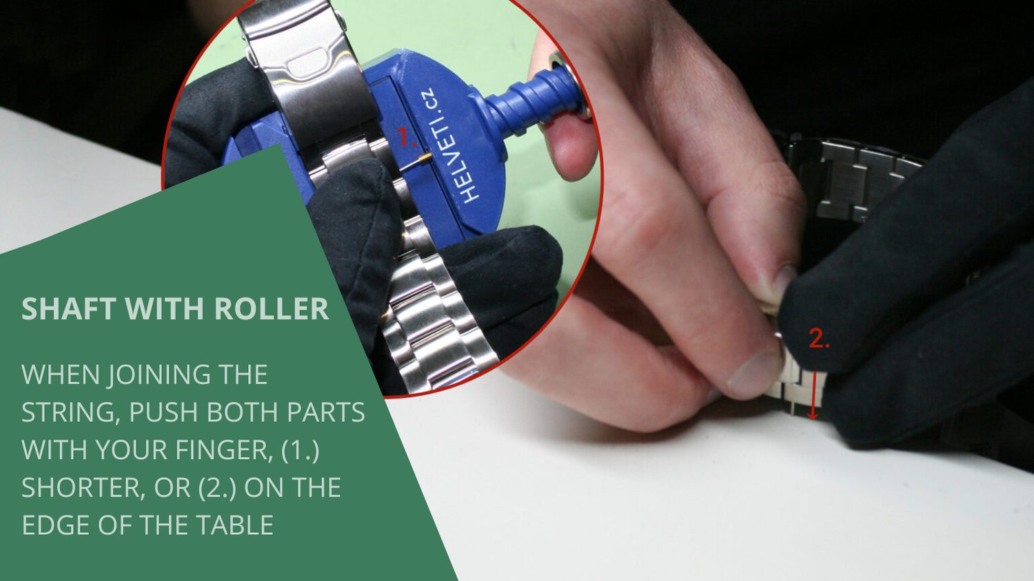 Watch Academy: How to shorten the metal bracelet of a watch | Helveti.eu