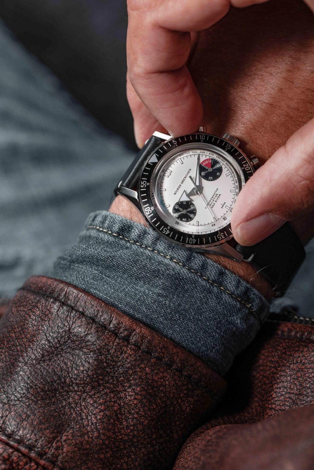 Nivada Grenchen Chronomaster White Panda Inter. Bezel - Manual | Helveti.cz