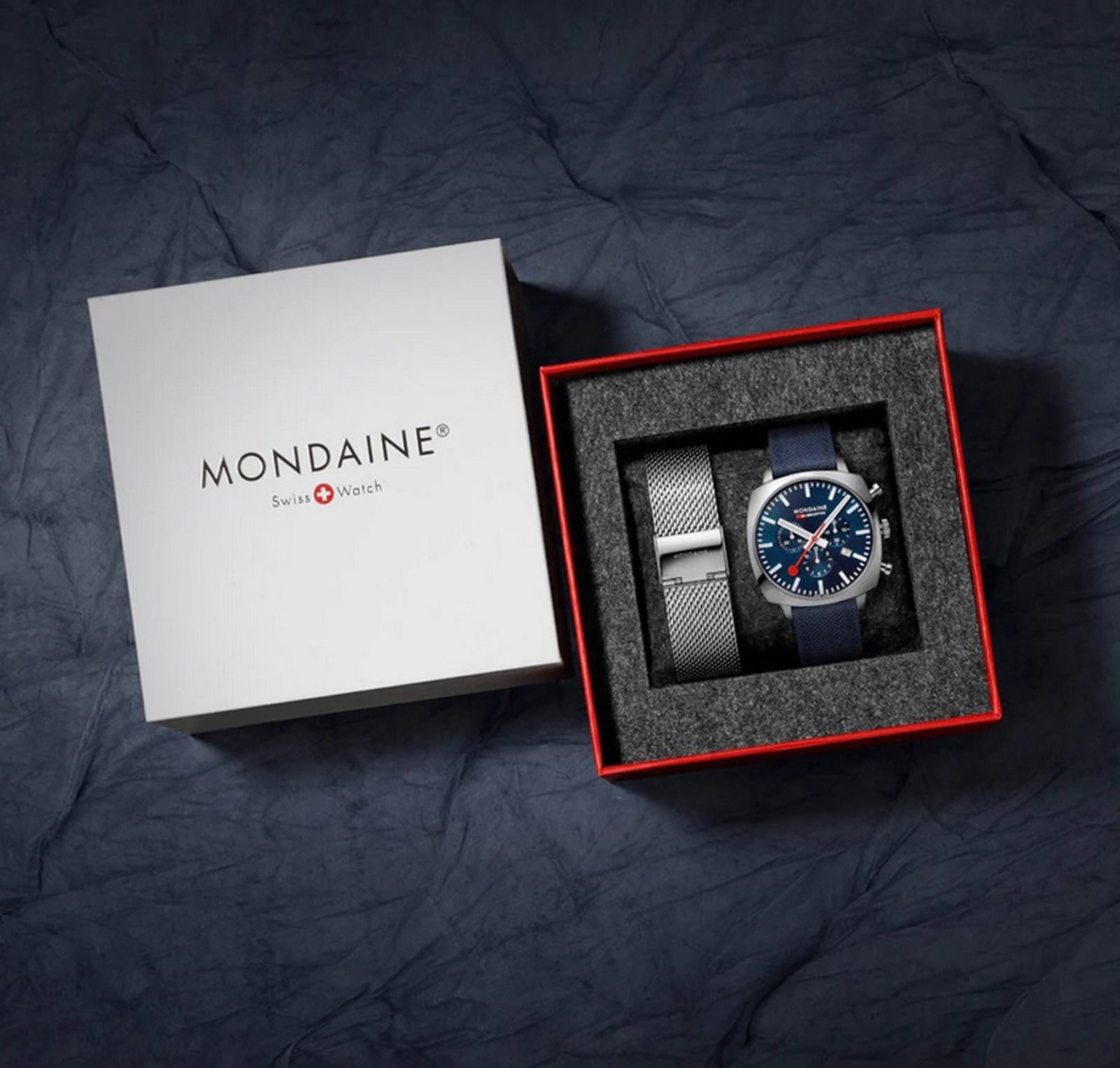 Mondaine Squar Chrono MSL.41440.LD.SET | Helveti.eu