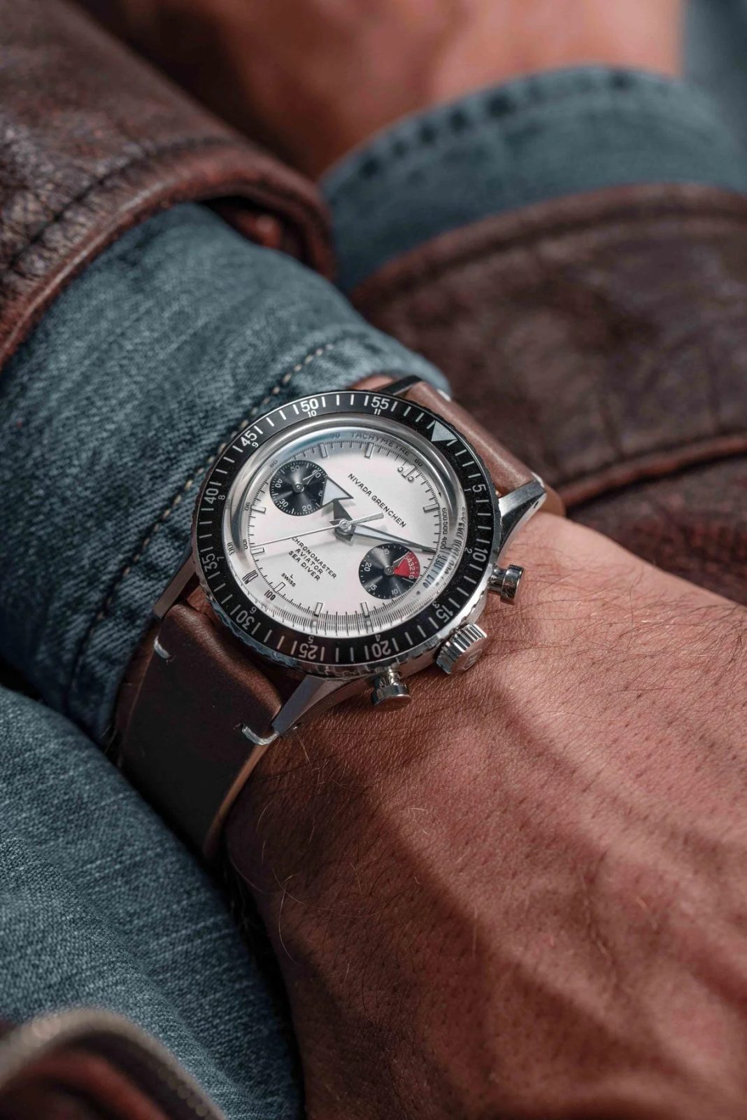 Nivada Grenchen Chronomaster White Panda Inter. Bezel - Manual | Helveti.cz