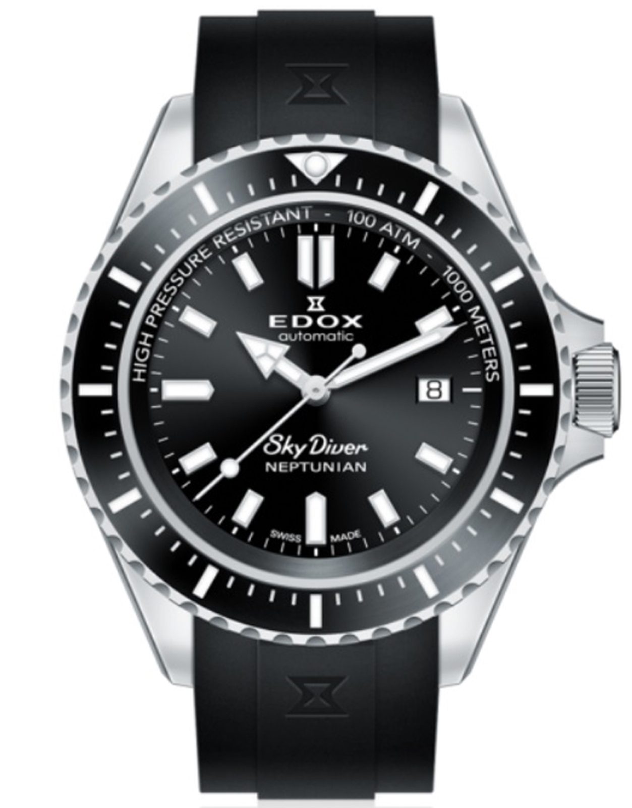 Edox men's watches with date | Helveti.eu