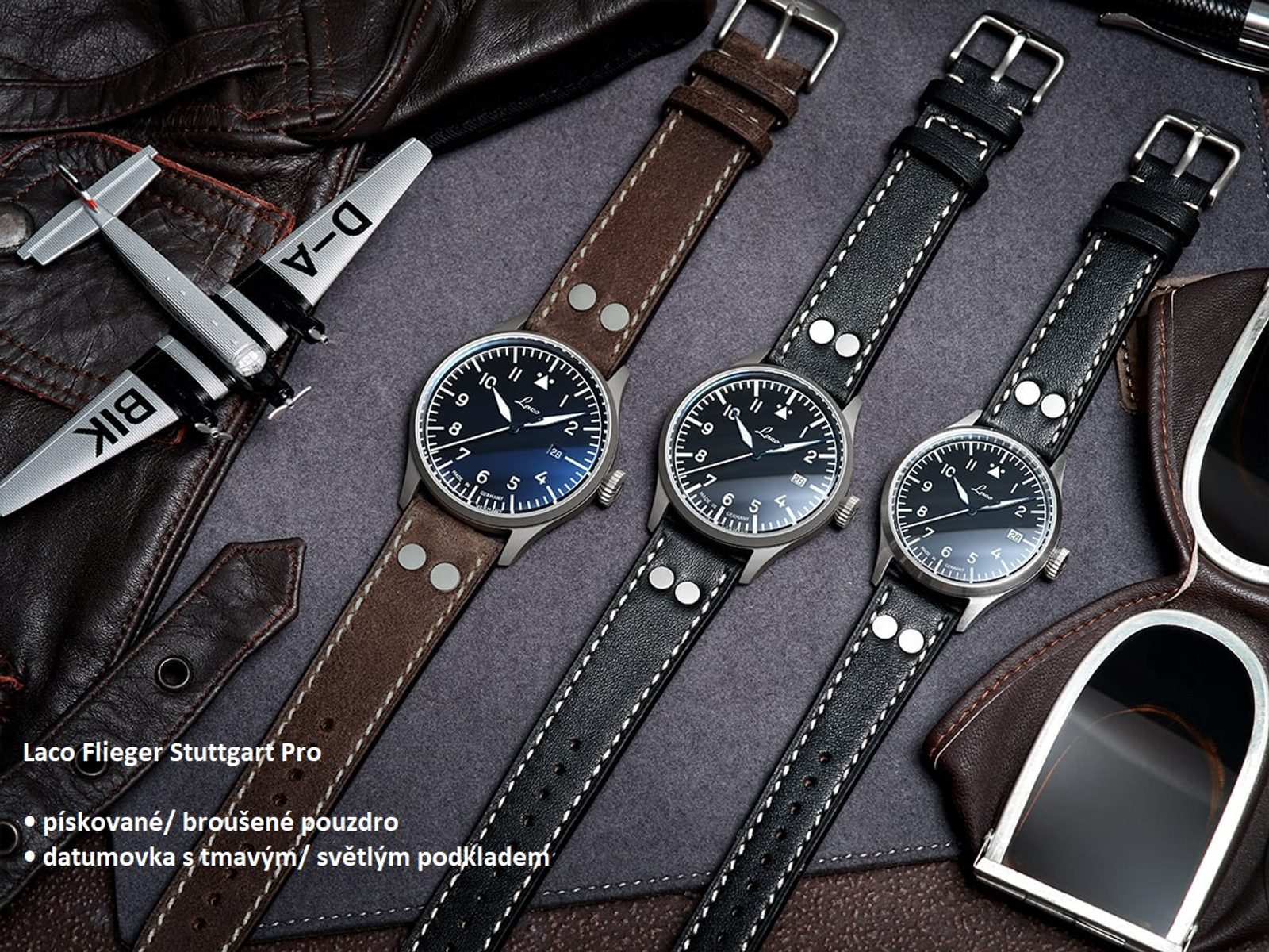 Laco Flieger Stuttgart Pro 37 Handwinding | Helveti.cz