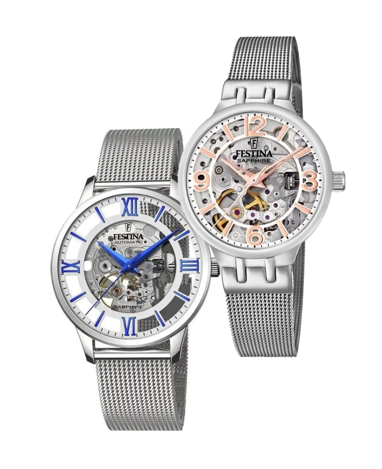 SET Festina Automatic Skeleton 20534/1 and 20579/1 | Helveti.eu