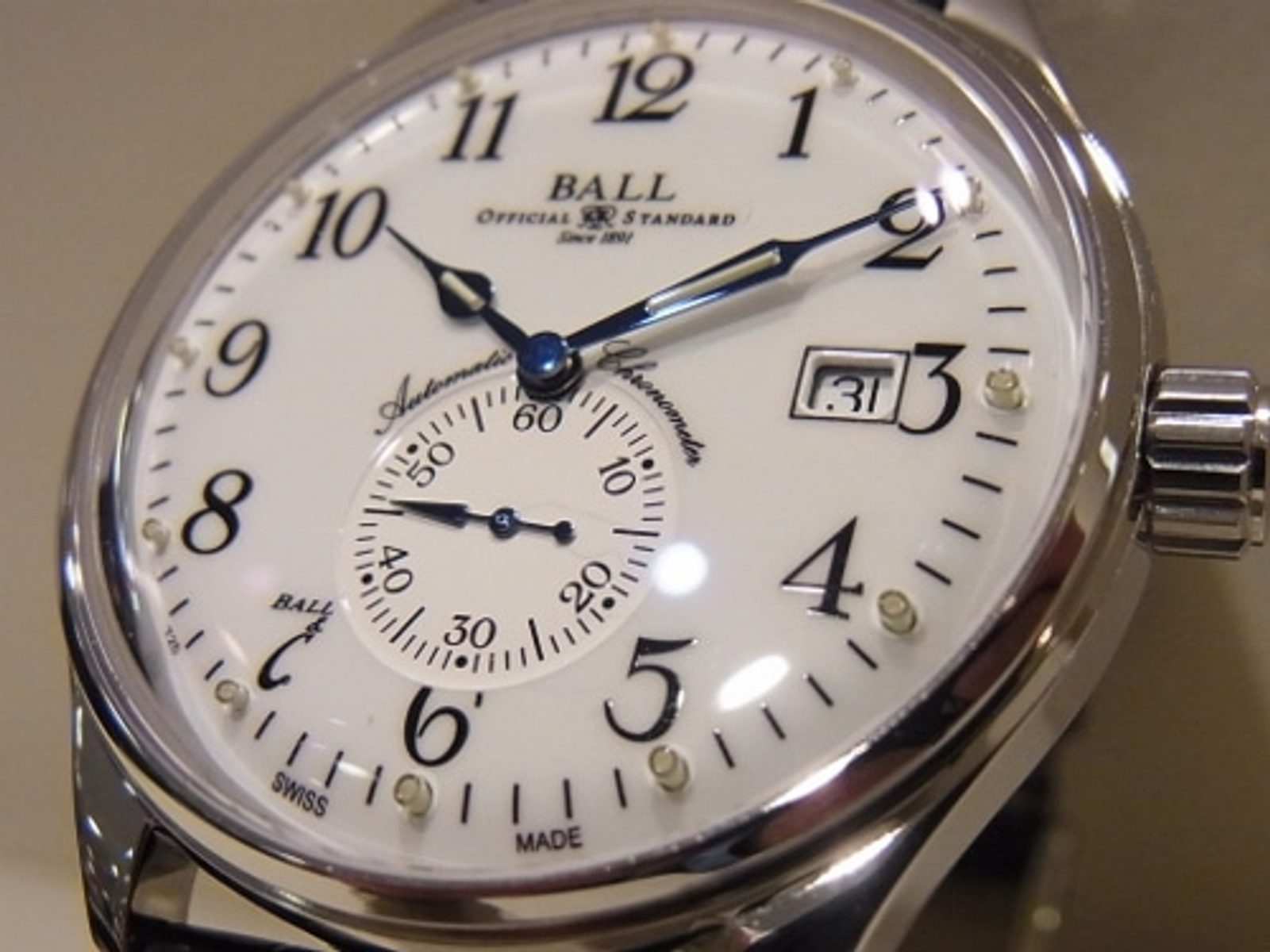 Ball Trainmaster Standard Time COSC NM3888D-LL1CJ-WH | Helveti.cz