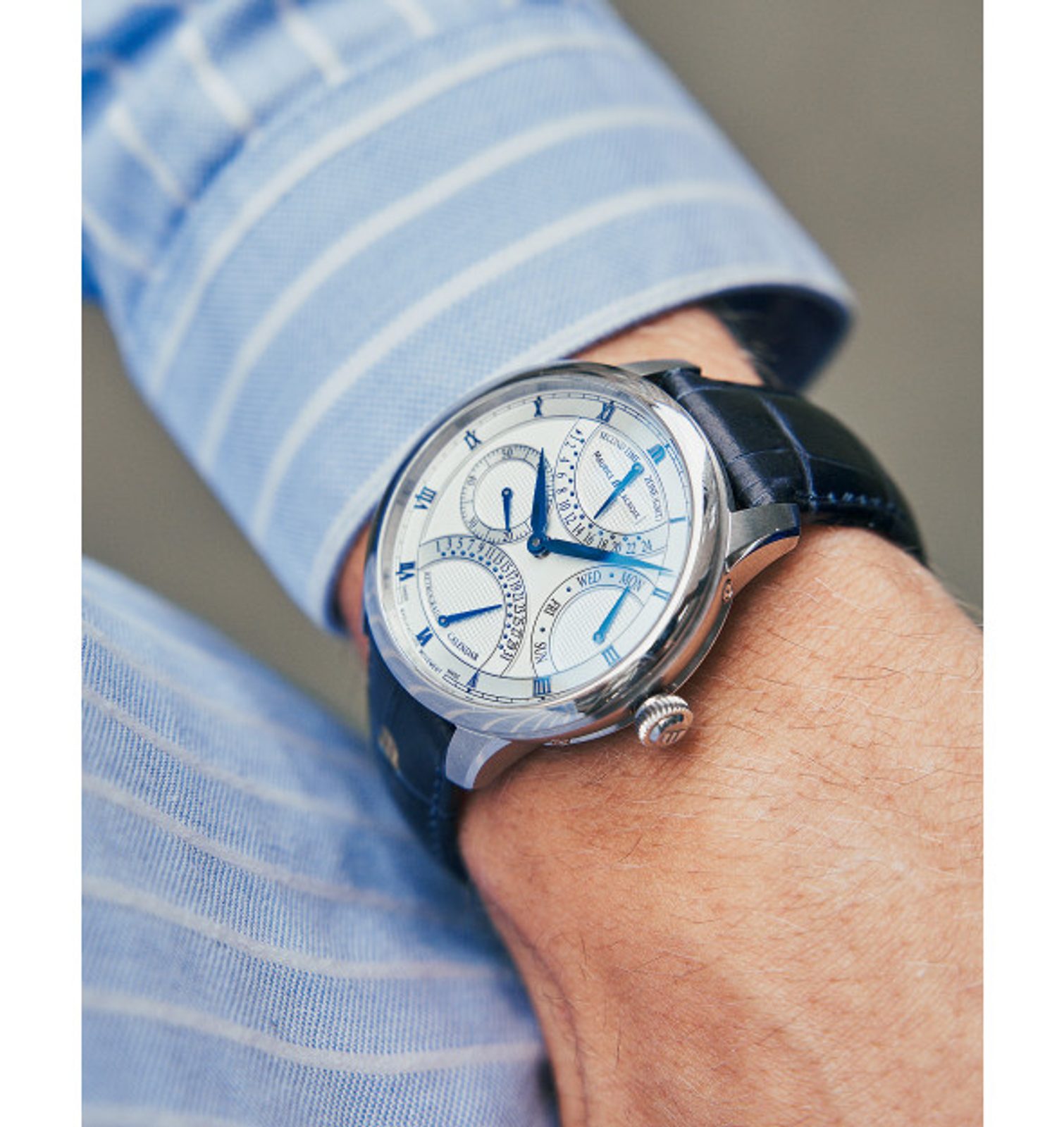 Maurice Lacroix Masterpiece Triple Rétrograde MP6538-SS001-110-1 ...