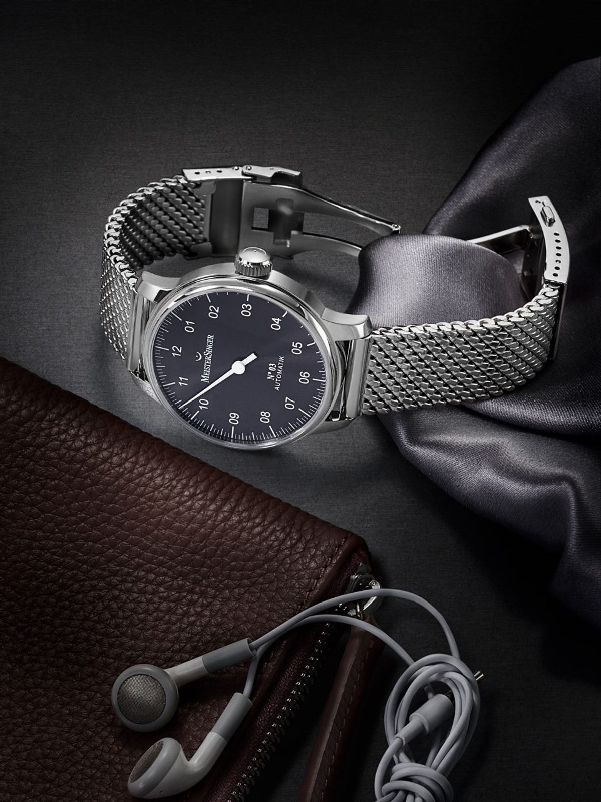 Ocelový náramek MeisterSinger MIL20 | Helveti.cz