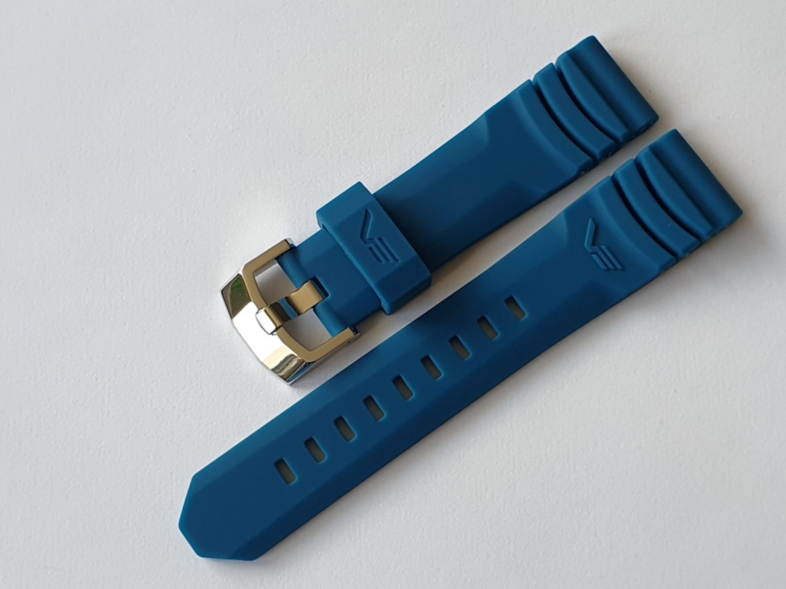 Silicone strap Vostok Europe for Nuclear Submarine VK61-571A610 - blue ...