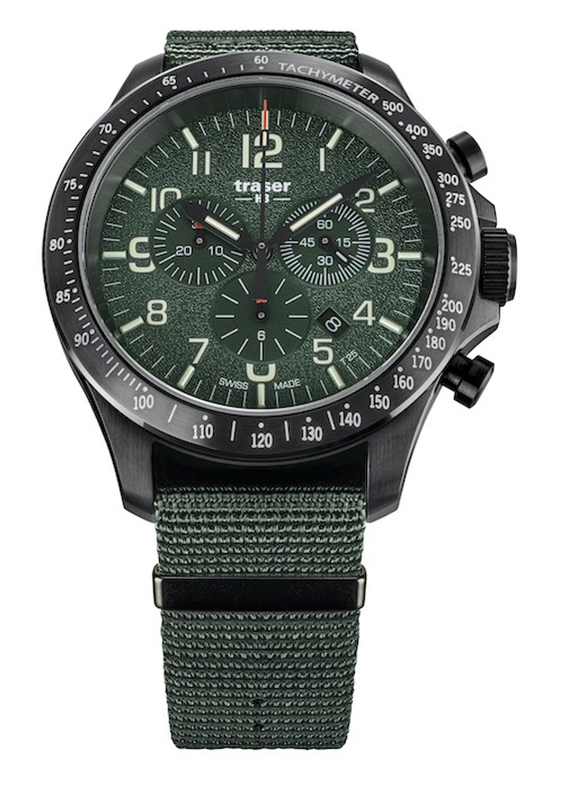 Traser P67 Officer Pro Chronograph Green Nato | Helveti.cz | Helveti ...