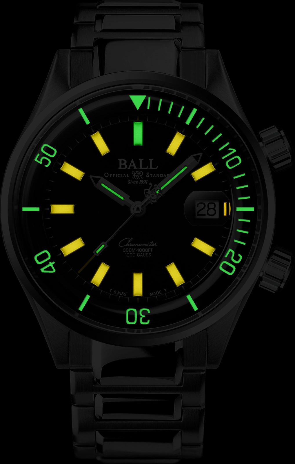 Ball Engineer Master II Diver Chronometer COSC Limited Edition DM2280A ...